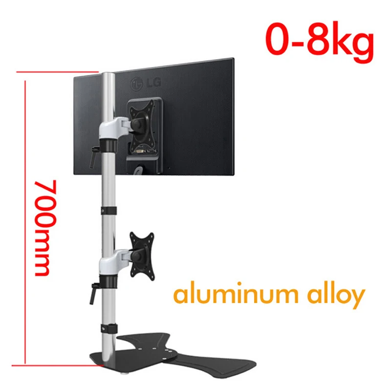 D MOUNT DL JF120 big base aluminum grommet table clamp 15" 27" screen ...