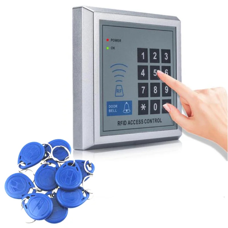 Standalone Access Control Keypad RFID 125KHz Card Reader Door Lock with ...