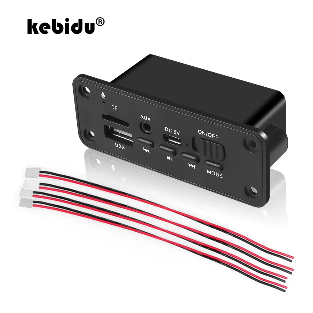 Kebidu placa decodificadora, bluetooth, mp3, wma, dc 5v, módulo de ...