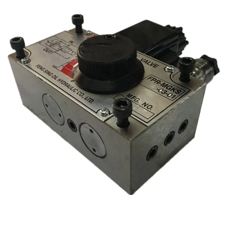 Válvula hidráulica de regulación de flujo electromagnético, uso HF TGM ...