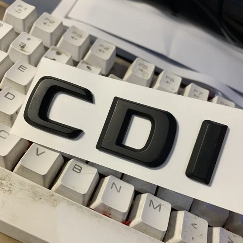 CDI CGI Letters ABS Emblem Trunk Logo Badge Sticker For Mercedes Benz ...