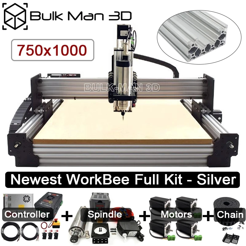 WorkBee máquina enrutadora CNC, Kit completo con Tingle Sistema de ...