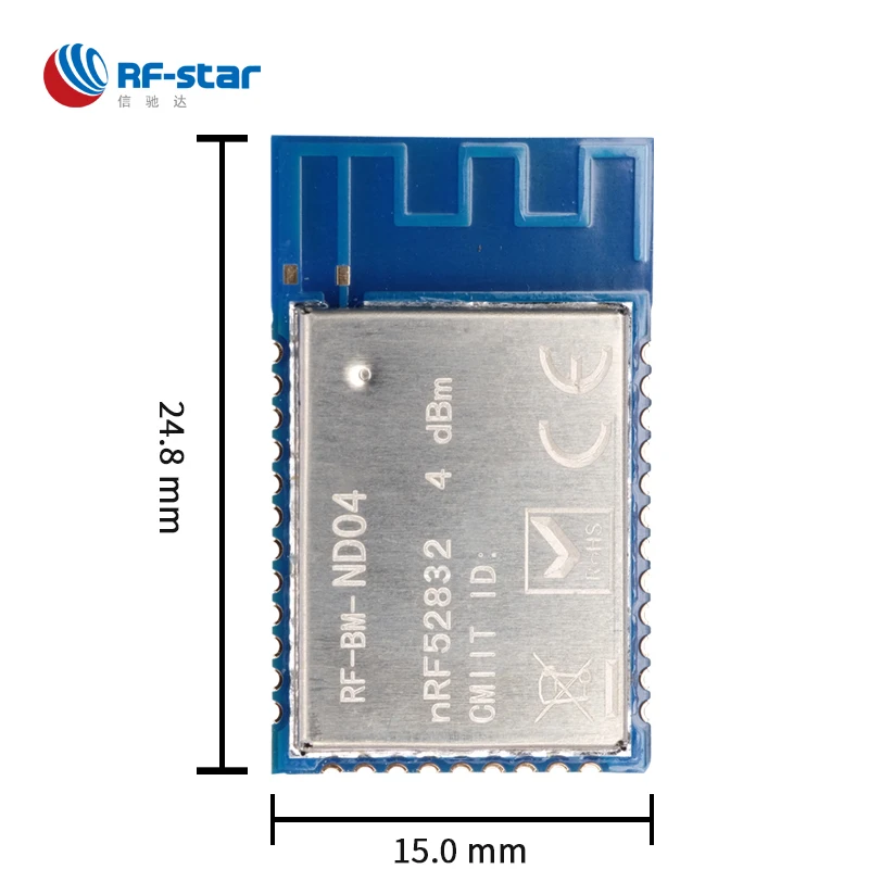 Fcc Nrf52832 Ble5.0 Mesh Nfc 2.4ghz Rf Beacon Mater Slave Uart ...