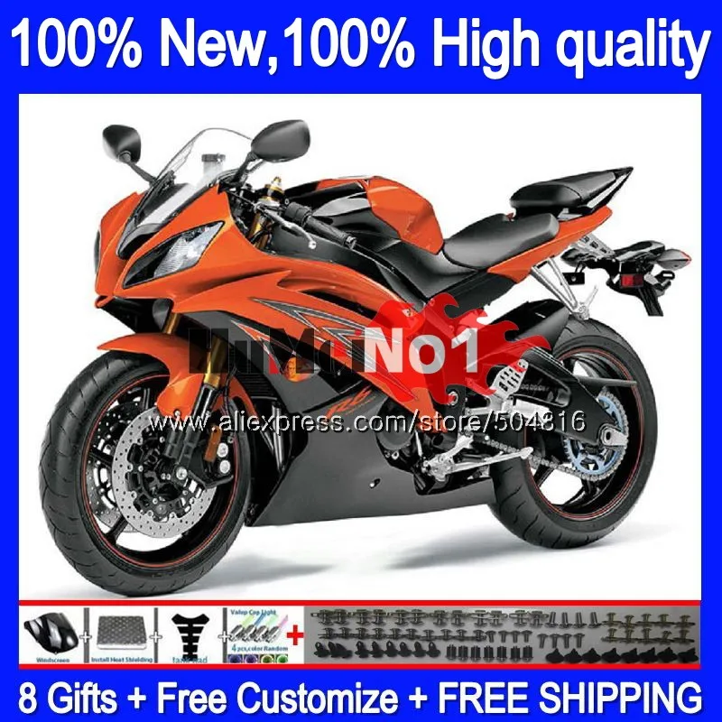 YZF-R6 для YAMAHA YZF R6 YZF-600 YZF 600 R 6 темно orange 43MC. 129 ...