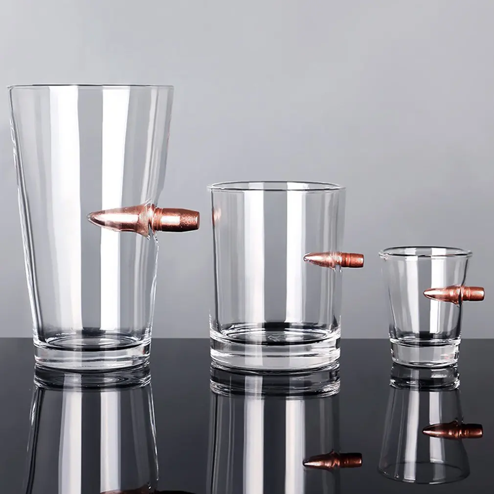 Europe And America With Bullets Whiskey Cups Creative Glass Cups Water ...
