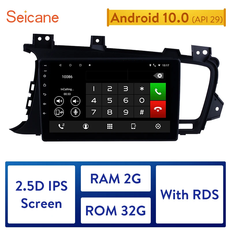 Seicane Radio Multimedia con GPS para coche, reproductor con Android 10 ...