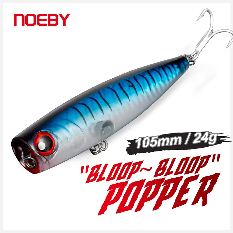 Noeby-Popper-Fishing-Lure-105mm-24g-Topwater-Wobblers-Artificial-Hard ...