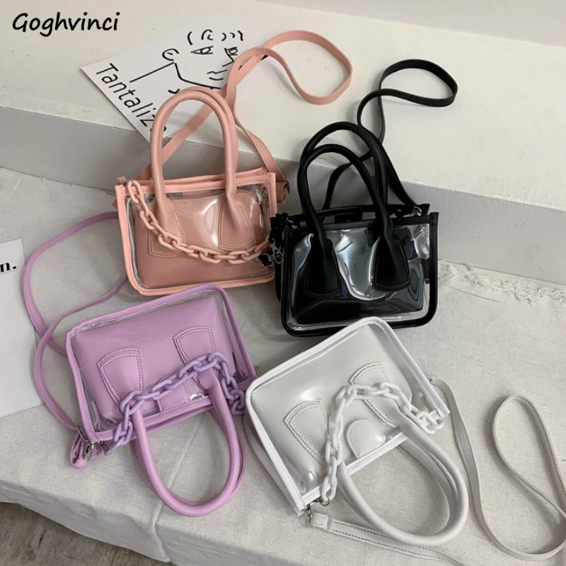 Transparent Bags Women Ulzzang Chain Handbag Cross Body Underarm Mini ...