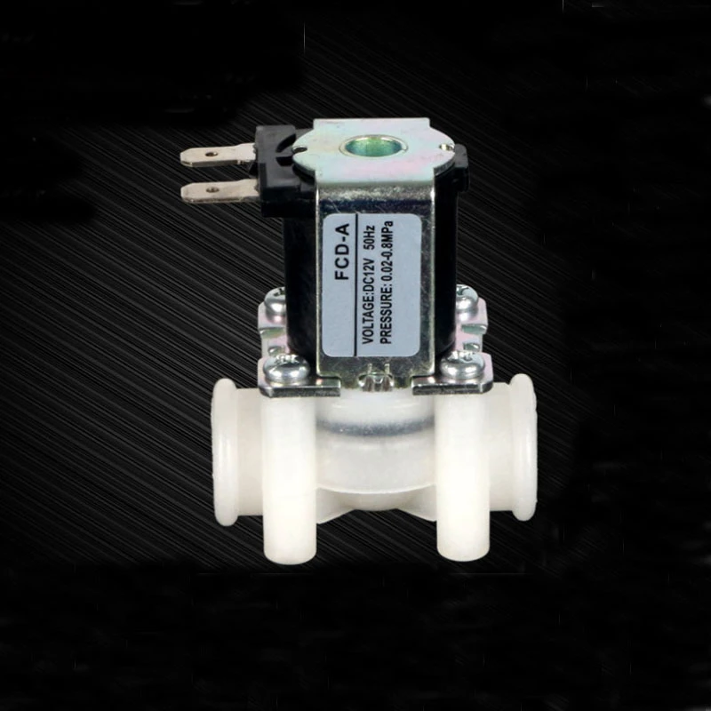 Electric Plastic Water Inlet Solenoid Valve DC12V 1/4 " Female Thread ...