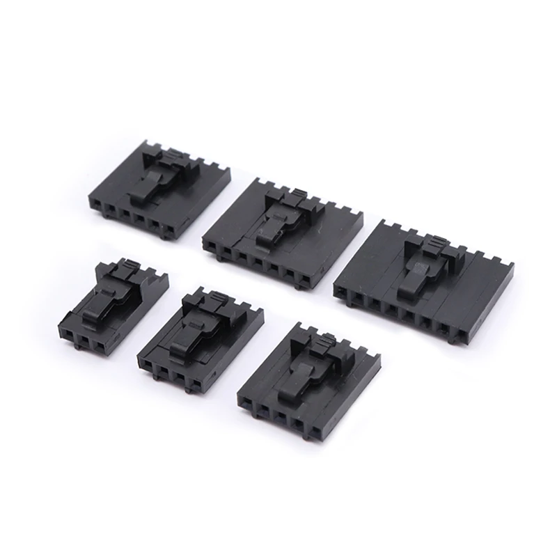 10pcs Dupont Connector 2.54mm 2p 3p 4p 5p 6p 7p 8p-12pin With Buckle Single Row Mx2.54 Cd-rom ...