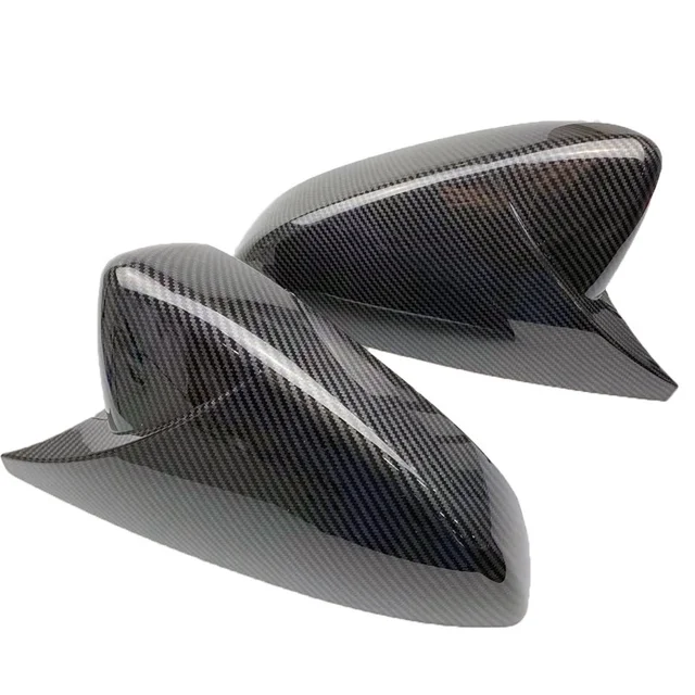 Carbon Fiber Rearview Mirror Cover Door Side Wing Mirror Caps Trim ...