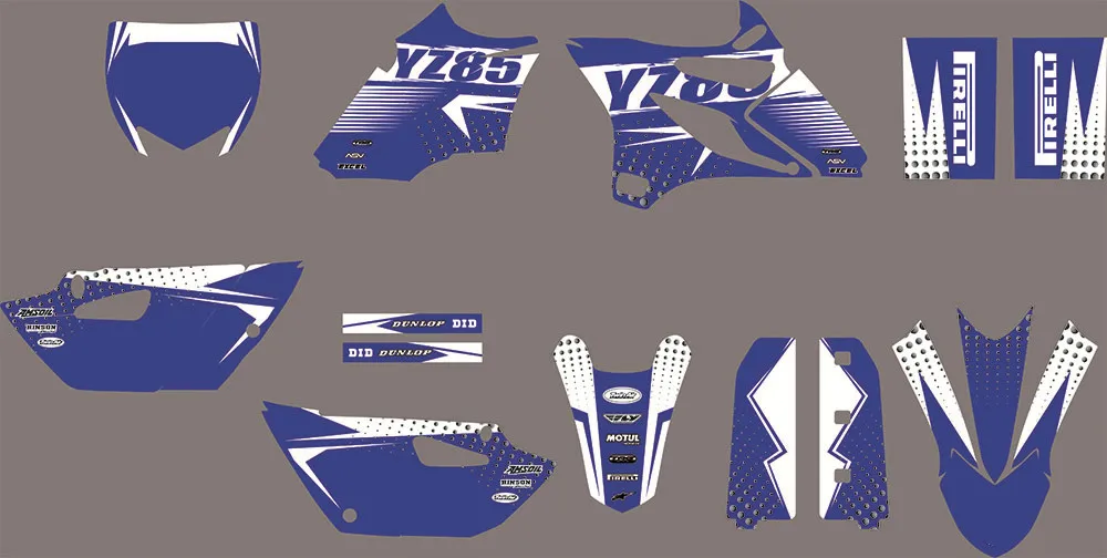 YZ85-Motorcycle-Graphics-Dirt-Bike-YZ85-Decal-Sticker-Kits-for-Yamaha ...