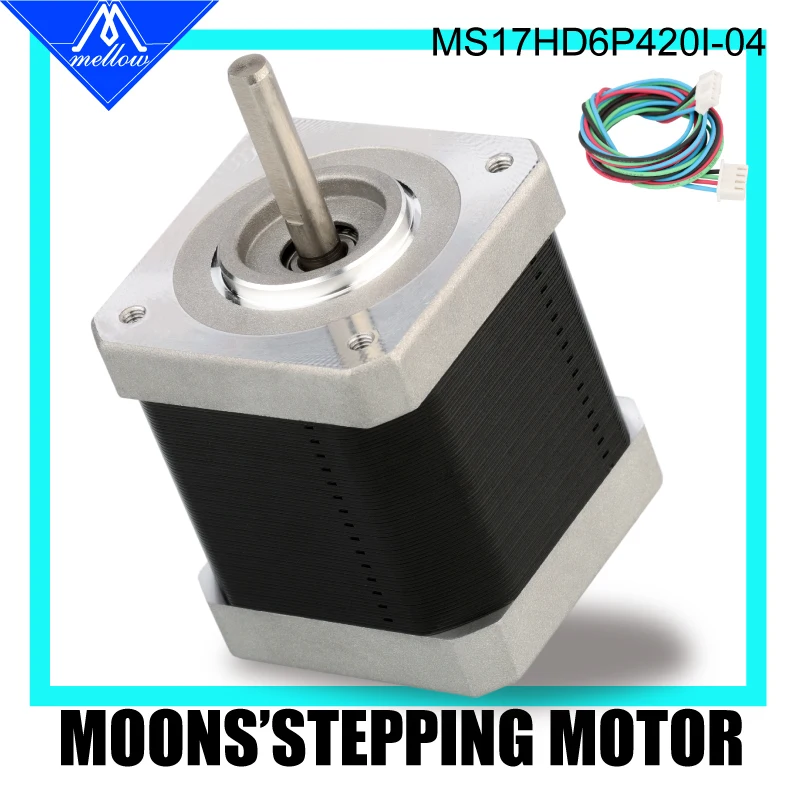 Mellow-High-Temperature-Moons-48MM-Nema-17-Stepper-Motor-4-Lead-For-3D ...