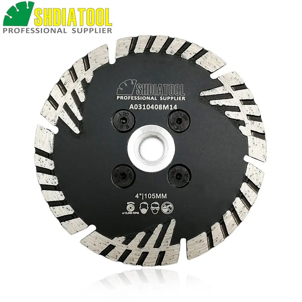 SHDIATOOL 3pcs Hot Pressed Diamond Turbo Blade Slant Protection Teeth ...