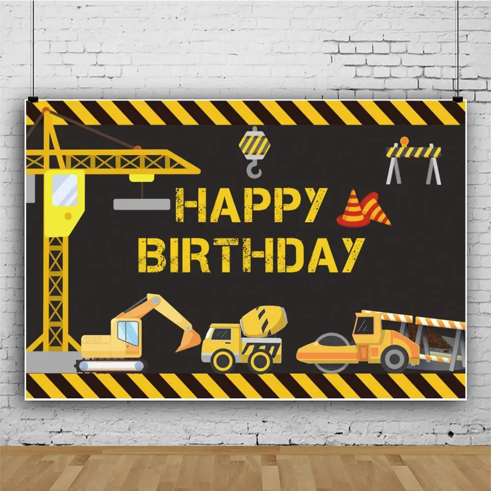 120-80cm-Construction-Excavator-Backdrop-Truck-Birthday-Party-Photo ...