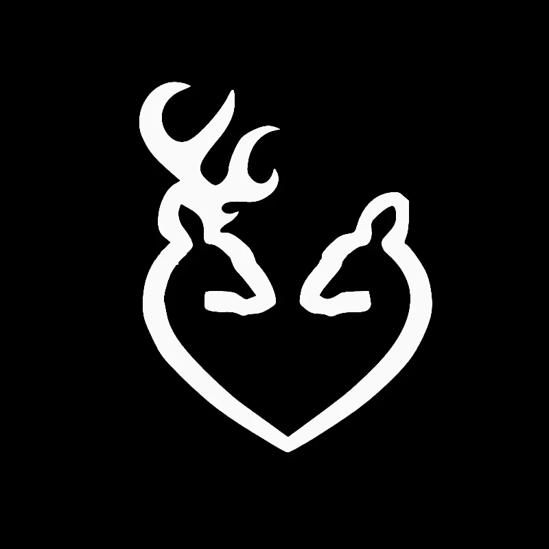 Browning Deer Heart Decal
