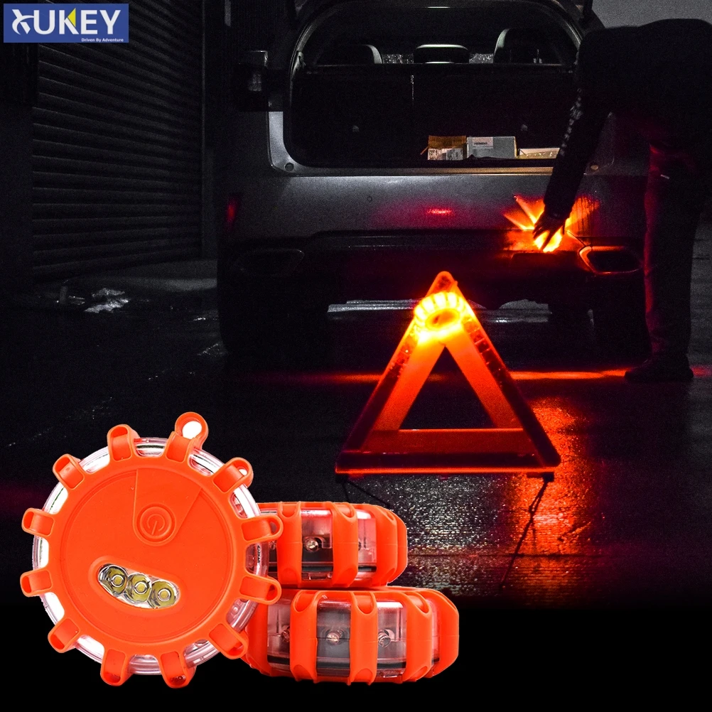 Led Road Flare Red Led Safety Flare Flashlight Magnet Flashing Warning ...