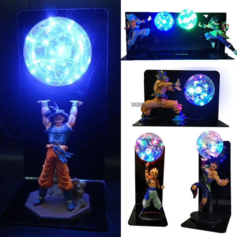 Dragon Ball Lamp Super Saiyan Ultra Instinct Goku Vegeta Gogeta Figuras ...