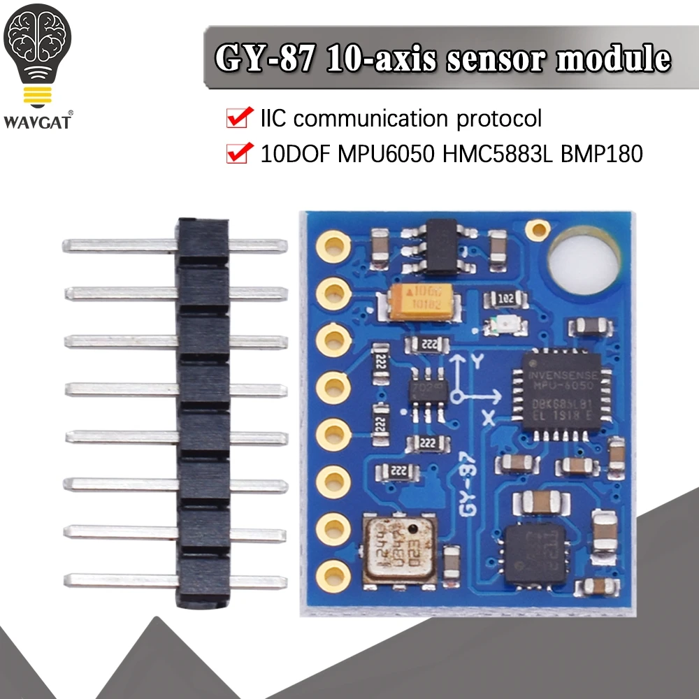 Gy-87 10dof Module Mpu6050 Hmc5883l Bmp180 Gy87 Sensor Module Gy87 For Arduino - Integrated ...