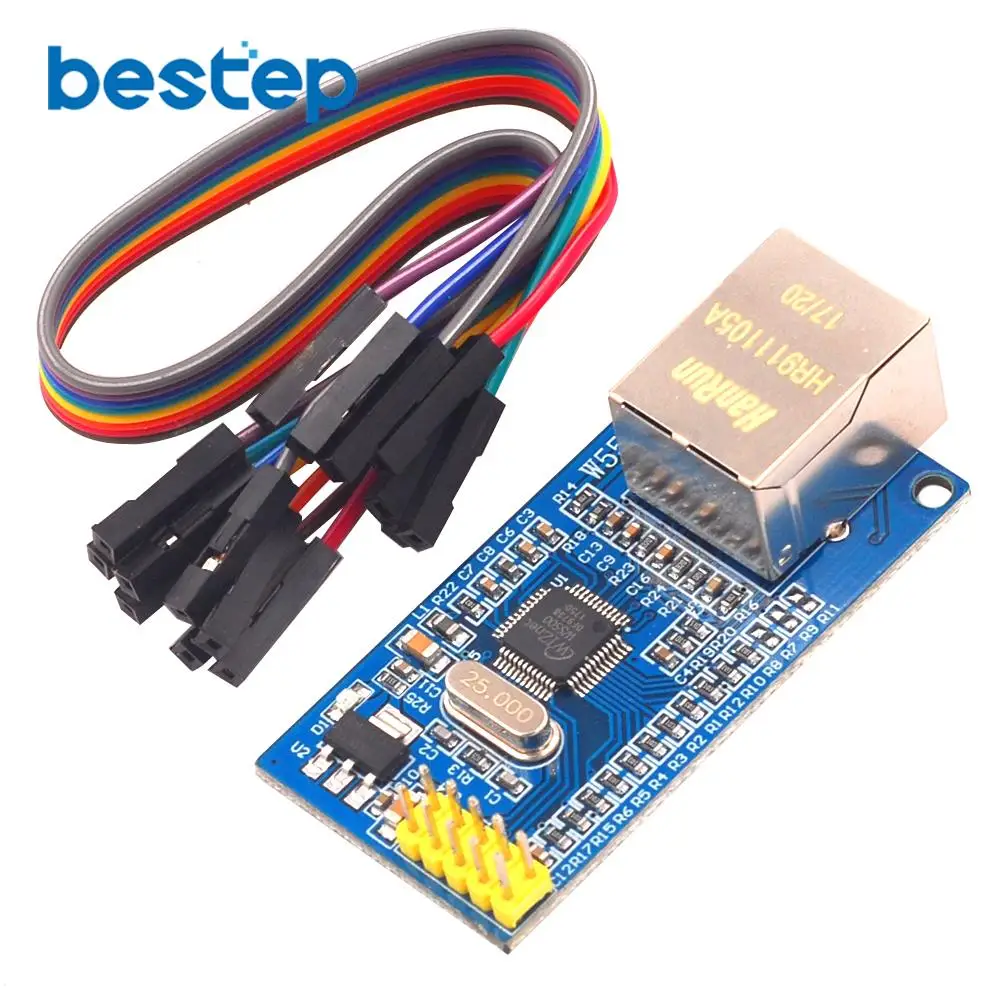 Módulo de rede ethernet w5500, hardware tcp/ip 51/stm32, programa de microcontrolador acima ...