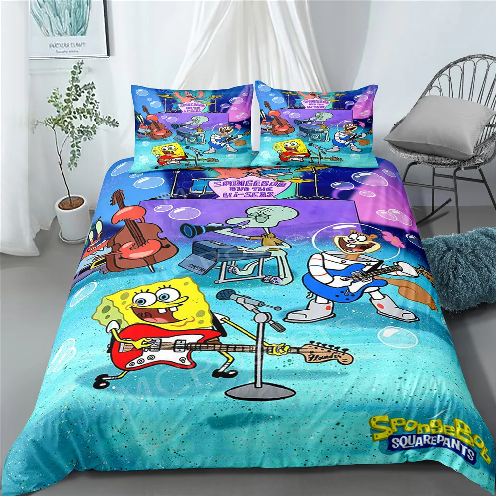 Home & Living Pillowcases Spongebob Fun Cotton Pillowcases Sheets ...