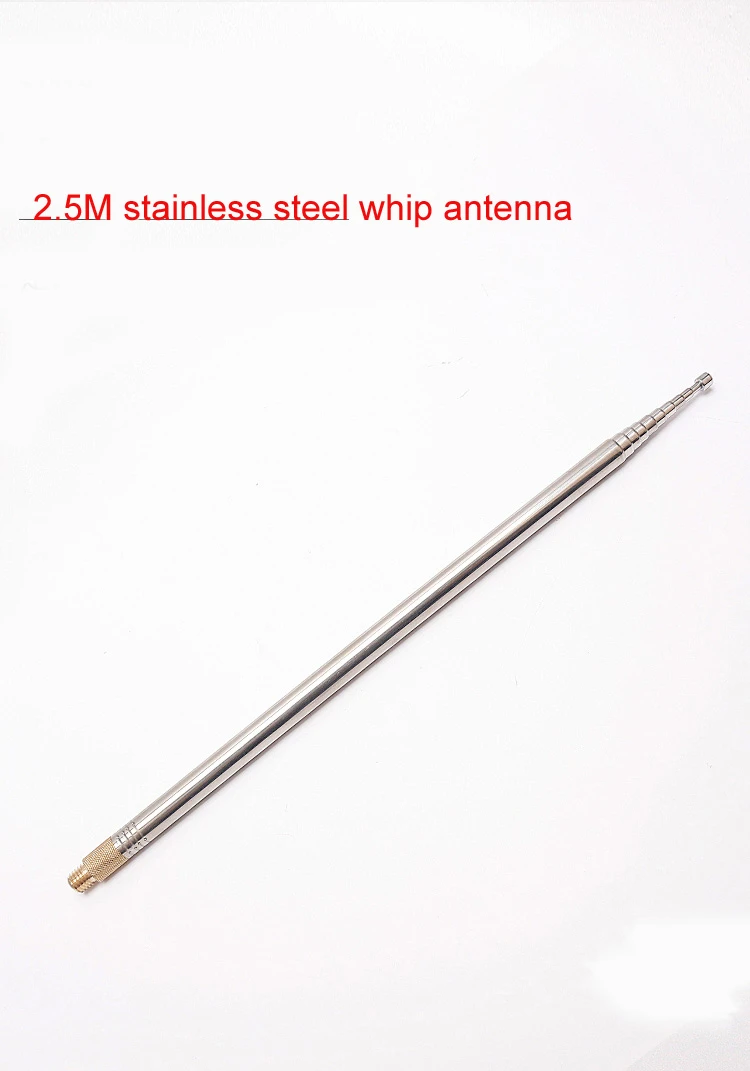 304 Stainless Steel 2.5m Telescopic Whip Antenna For Pac-12 Jpc-7 ...