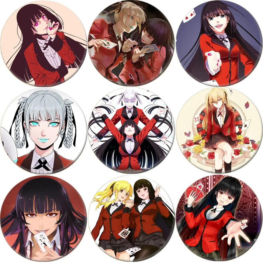 Broche de ícone da kakegurui, broche para cosplay de anime, mochilas ...