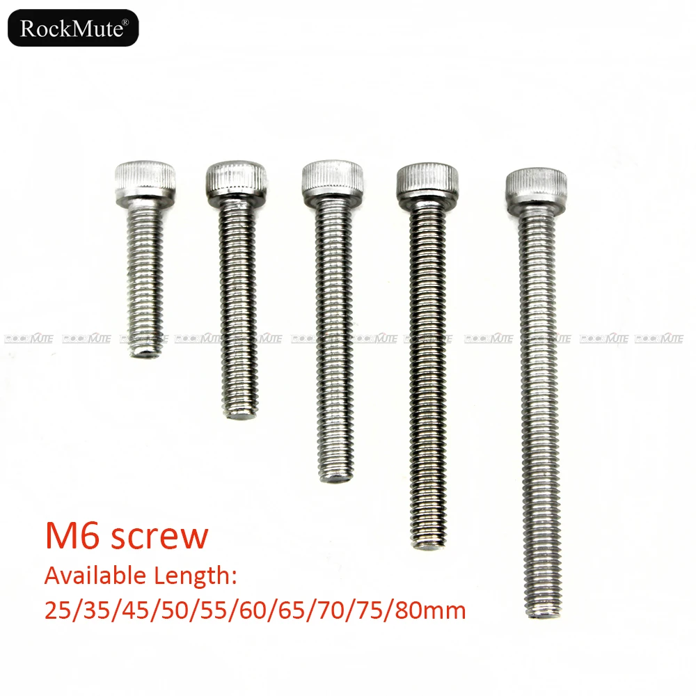6mm-Hexagon-Hex-Socket-Cap-Head-Bolt-Screw-M6-35mm-45mm-50mm-55mm-60mm ...