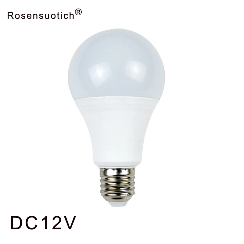 E27 LED Bulb Lights DC 12V smd 2835chip lampada luz E27 lamp 3W 6W 9W ...