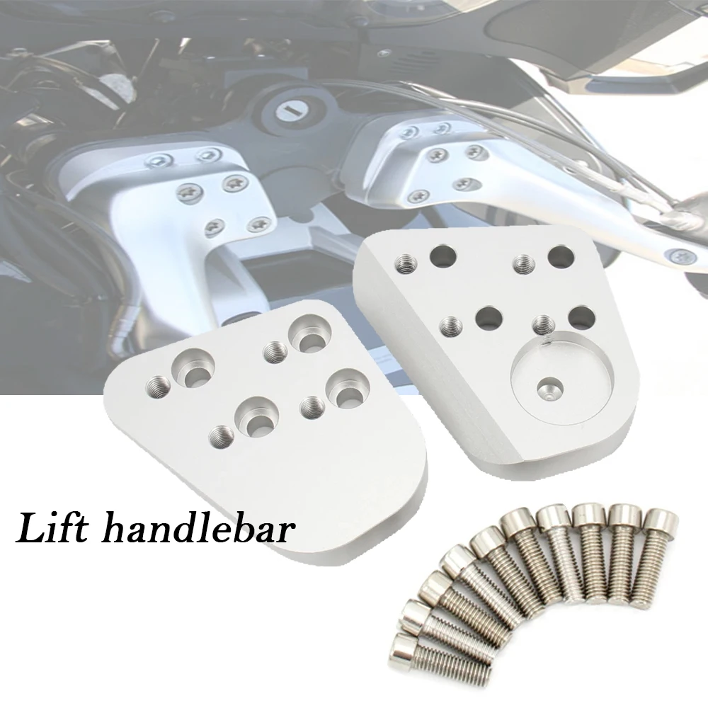 De plata elevador de manillar para BMW R1200RT R1150RT R1100RT R1100R ...