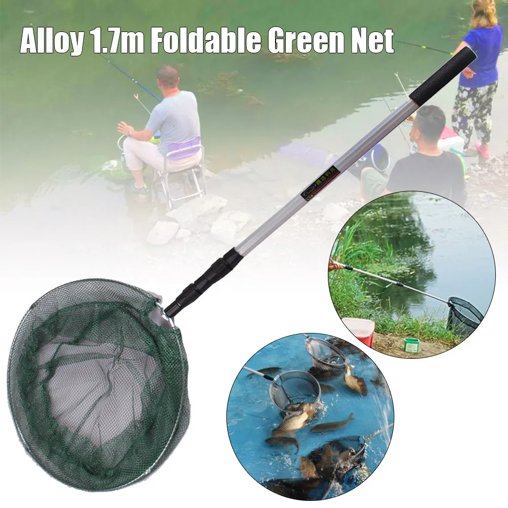 Nueva red de pesca red de aterrizaje de peces con barra plegable de ...