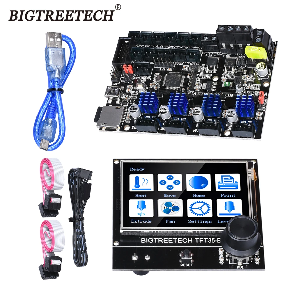 BIGTREETECH SKR MINI E3 V1.2 32Bit Board TFT35 E3 V3.0 Touch Screen TMC2209UART TMC2208 Motor ...