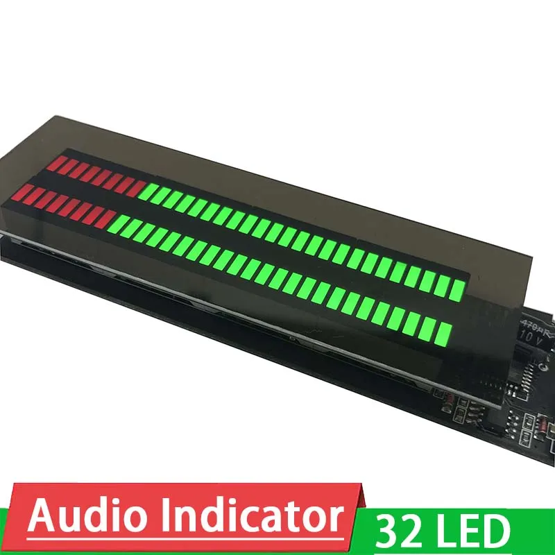 Audio Level Indicator Stereo Music Spectrum display board 32 LED light ...