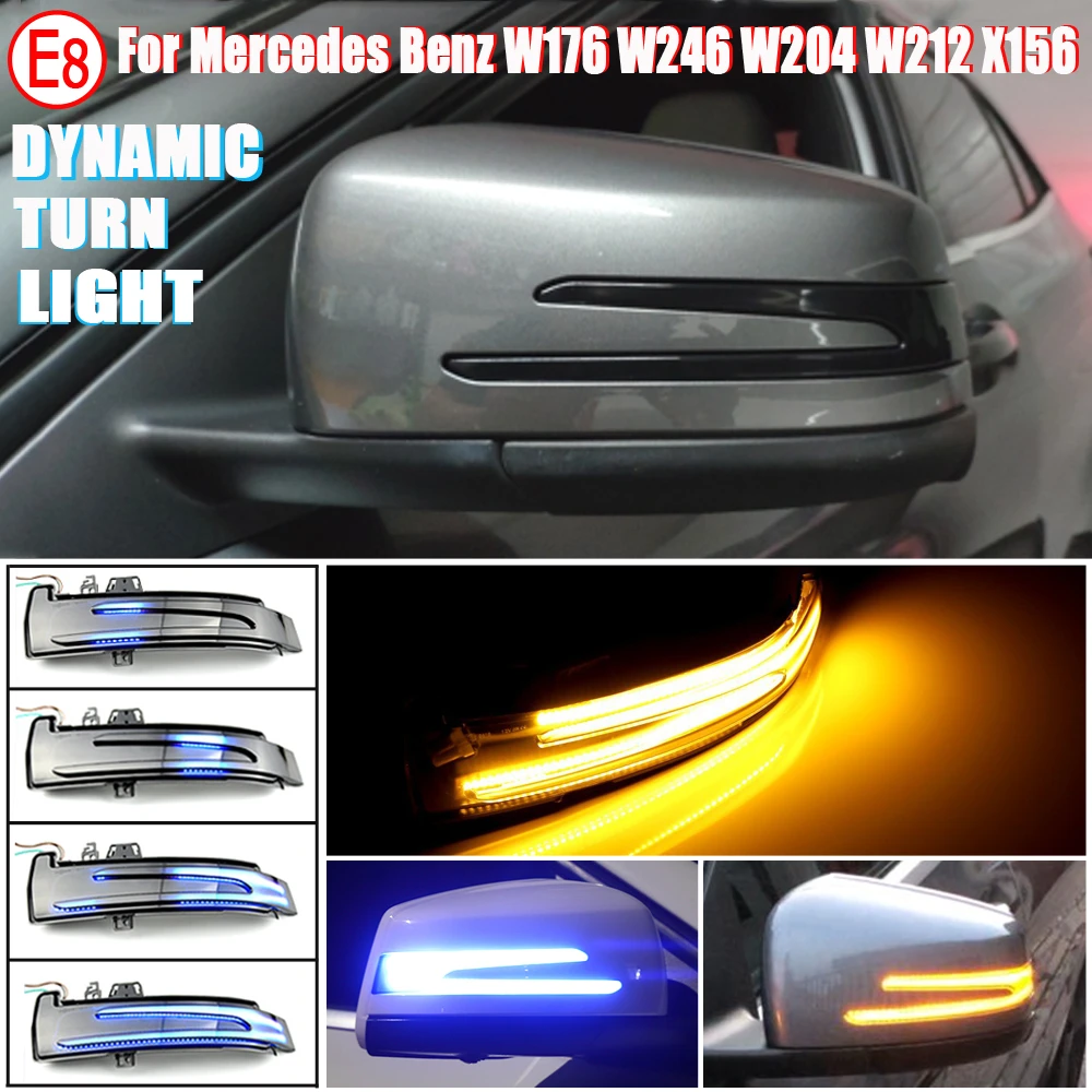 Dynamic Led Rearview Mirror Indicator Light For Mercedes Benz W176 W246 ...