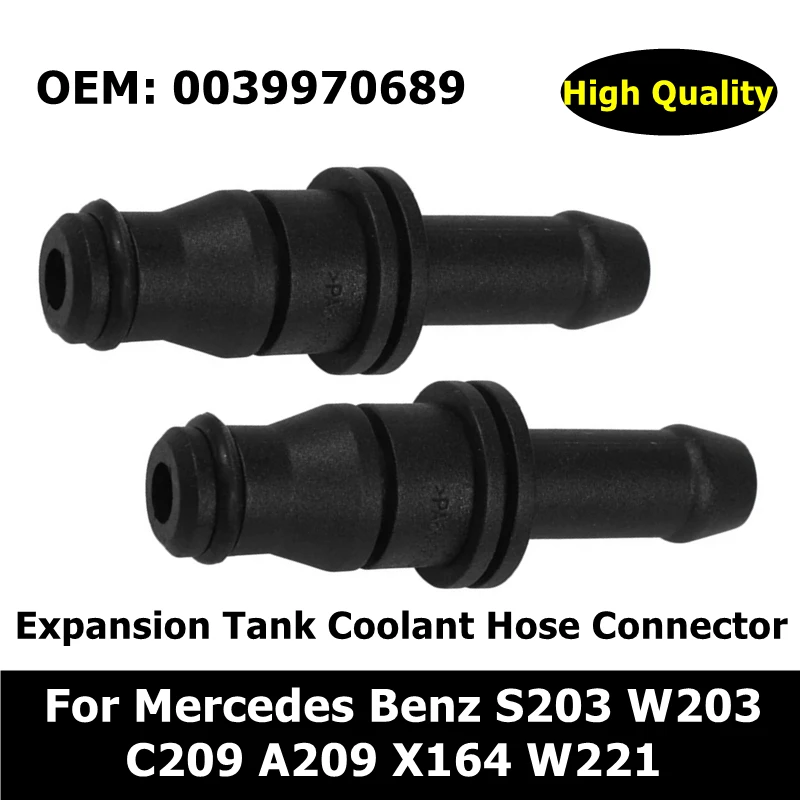 A0039970689 0039970689 2Pcs Expansion Tank Coolant Radiator Hose Pipe ...