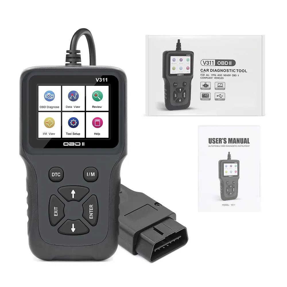 V311 OBD2 сканер кодов OBDII/EOBD Считывание/четкий код неисправности ...