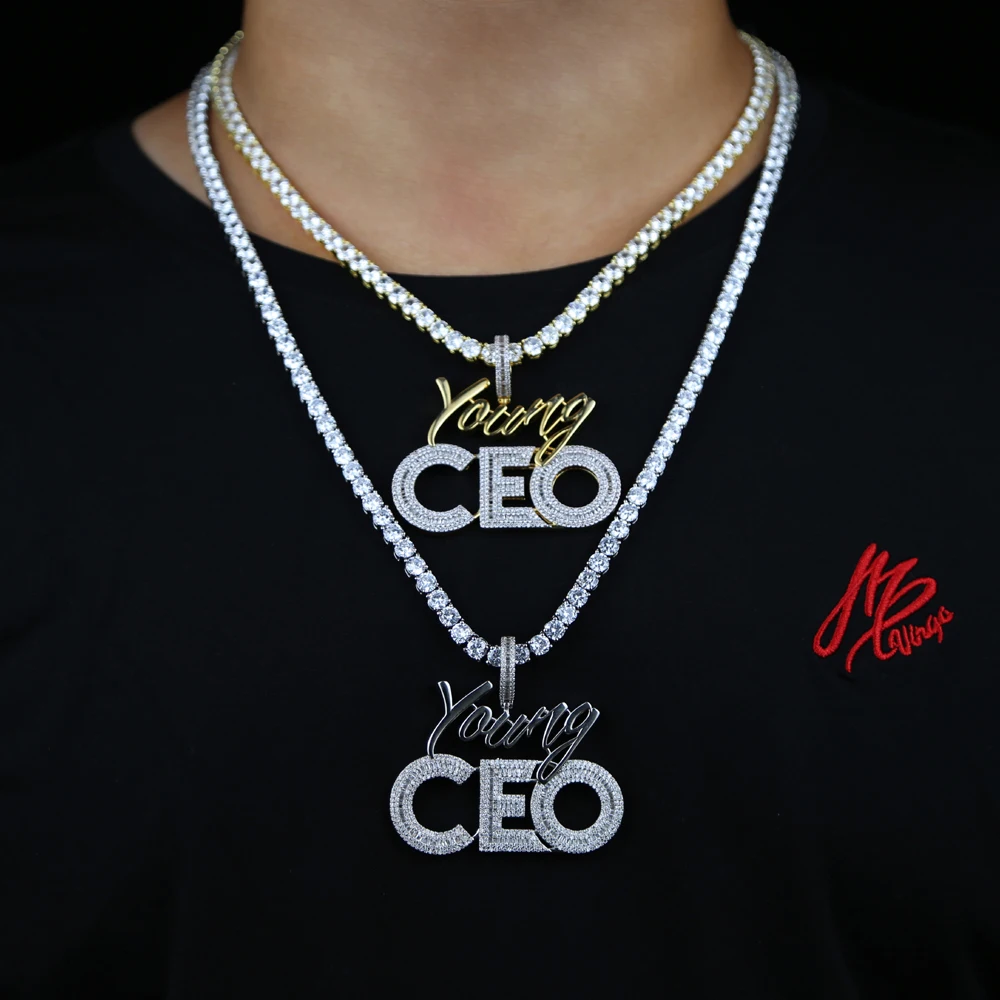 NEW Eagle CEO Bling Baguette Super Luxury Iced Out Pendant - munimoro ...