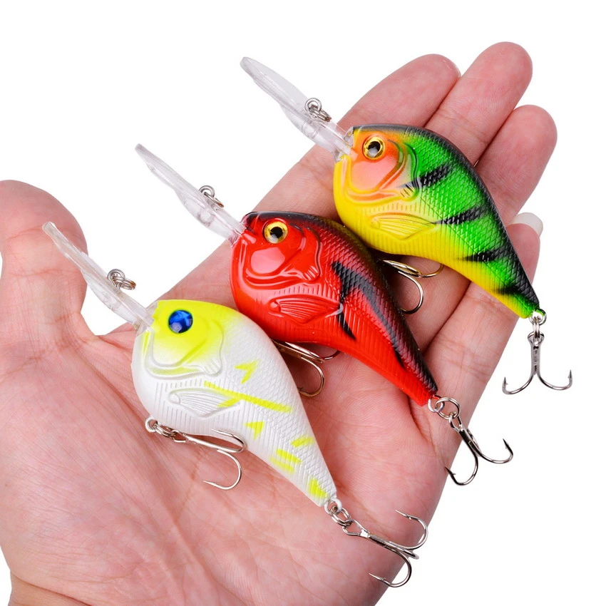 Crank Fishing Lure 9.5cm 11g Swimbait Crankbait Diving 1.5m-3m ...