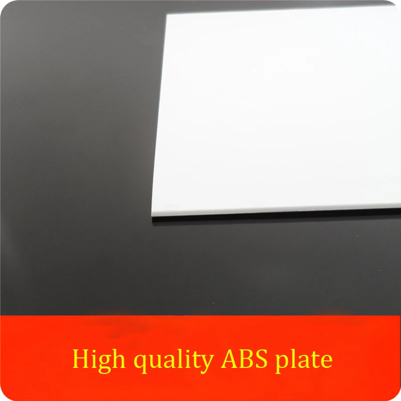 4 pces 1mm/2mm/3mm placa quadrada de plástico abs de alta qualidade ...