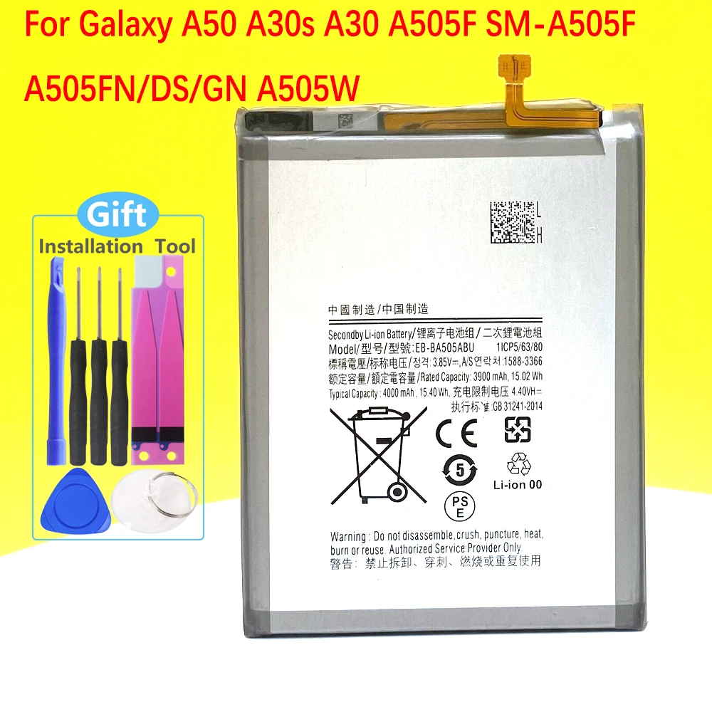 New-EB-BA505ABU-Battery-For-Samsung-Galaxy-A50-A30s-A30-A505F-SM-A505F ...