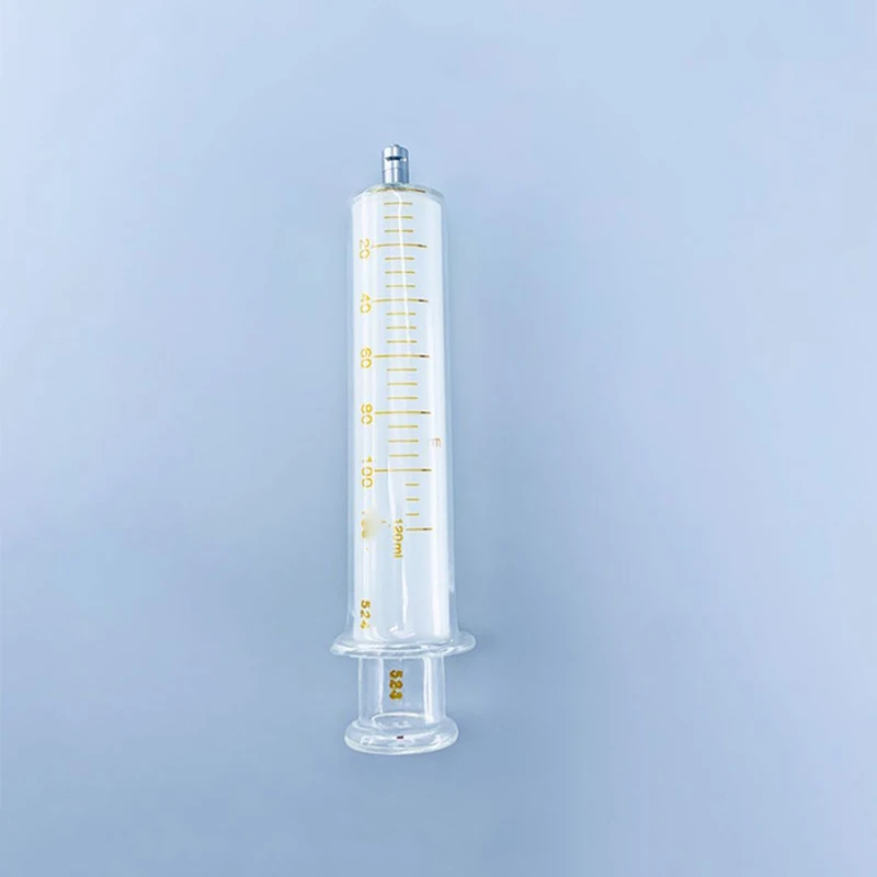 Glass-Syringe-100-ml-with-Metal-Luer-Lock-Glass-Caliber-Glass-Sample ...