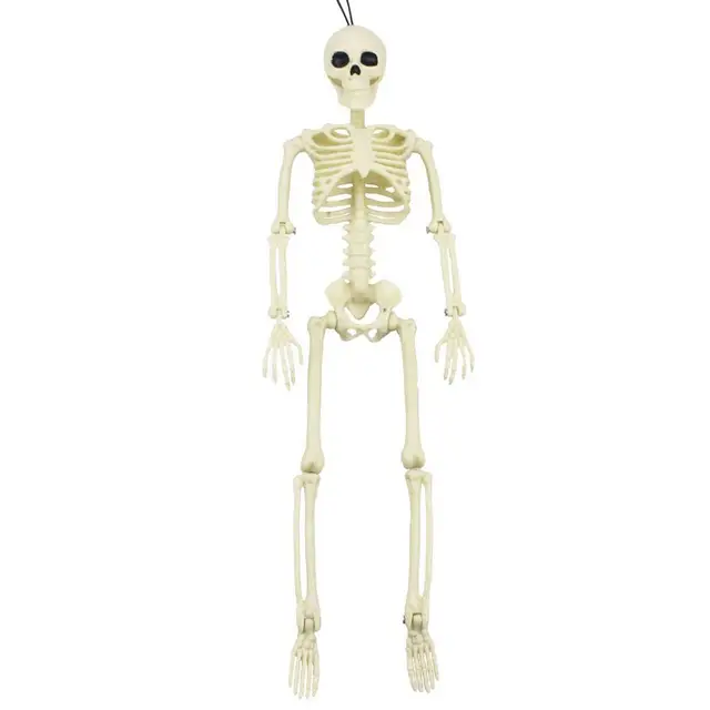 16 Inches Simulation Halloween Human Skeleton Ghost Festival Movable ...