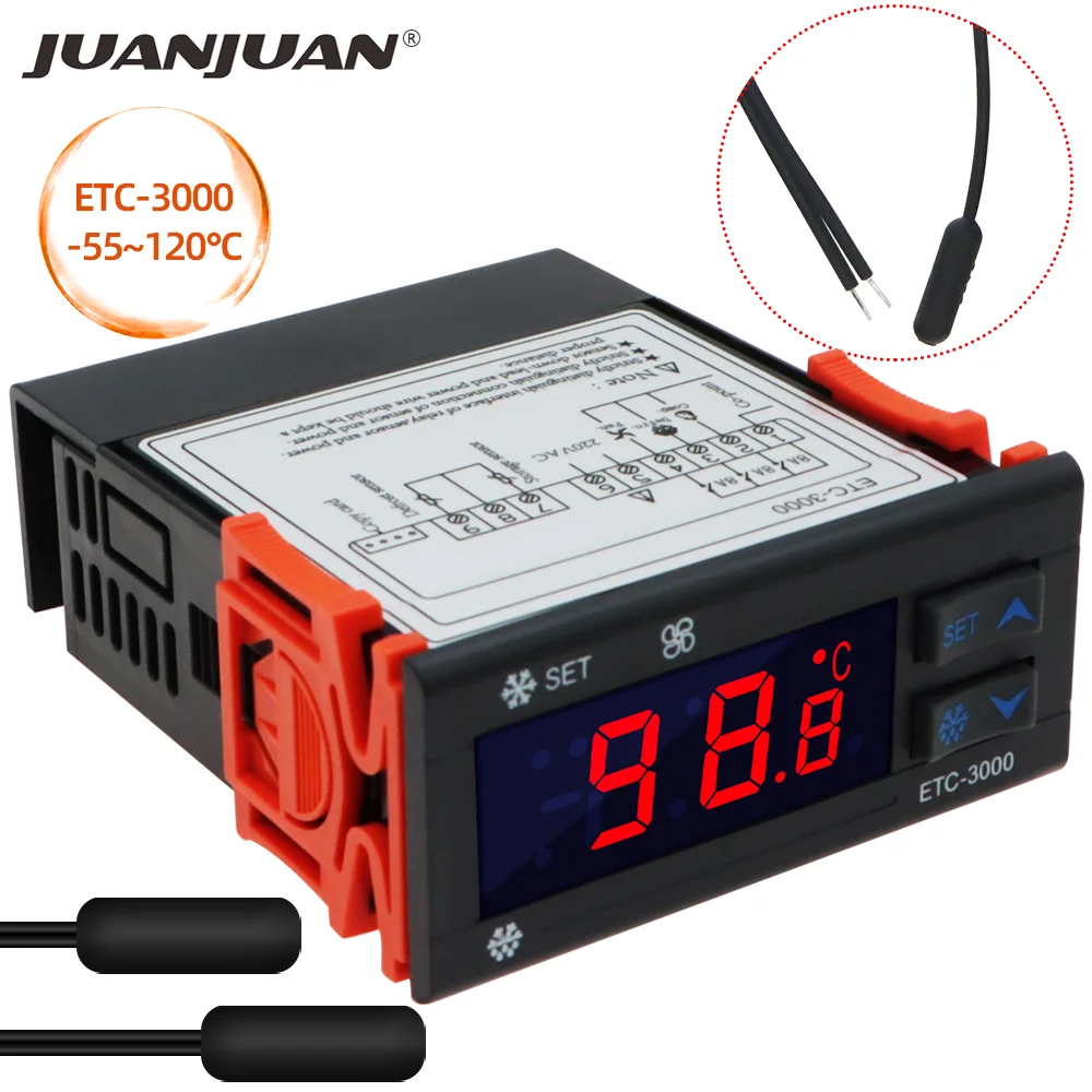 ETC-3000 Thermoregulator Temperature Controller Refrigerator Defrosting ...