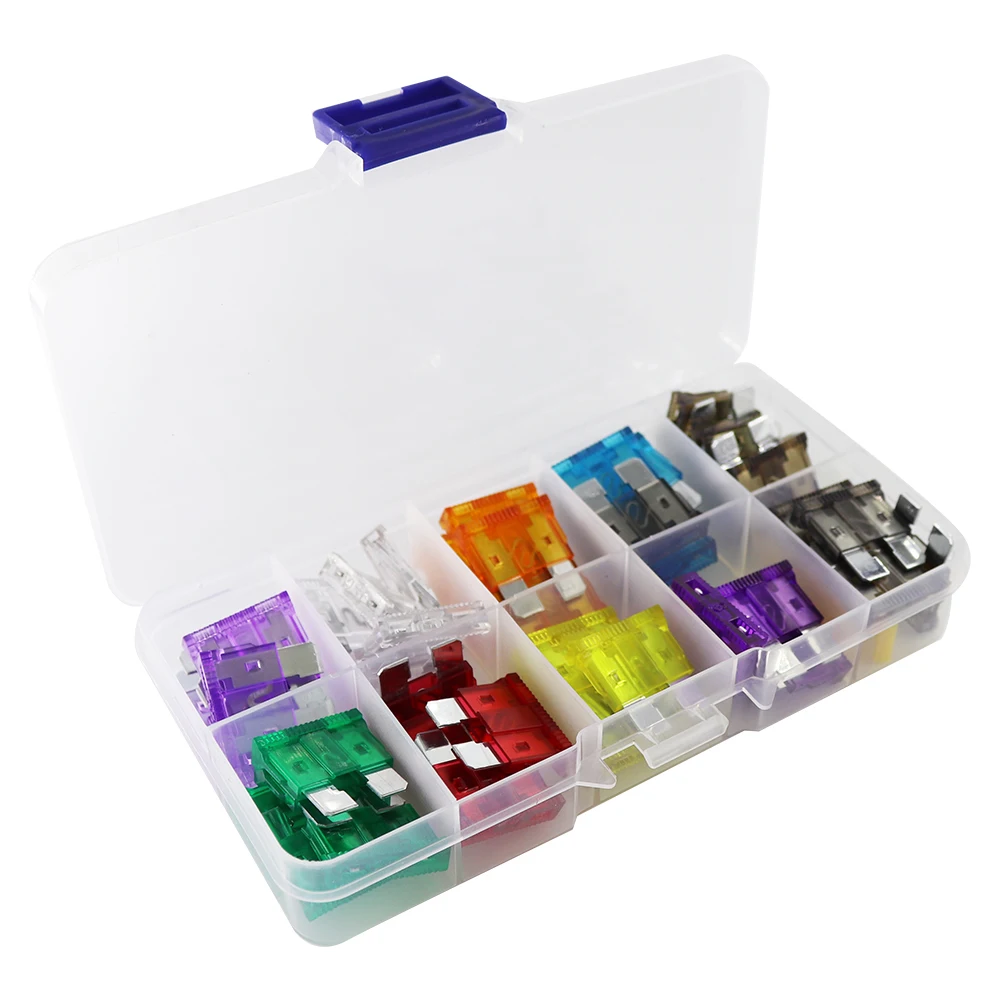 50Ps-Profile-Medium-Size-Blade-Type-Car-Fuse-Assortment-Set-Auto-Car ...