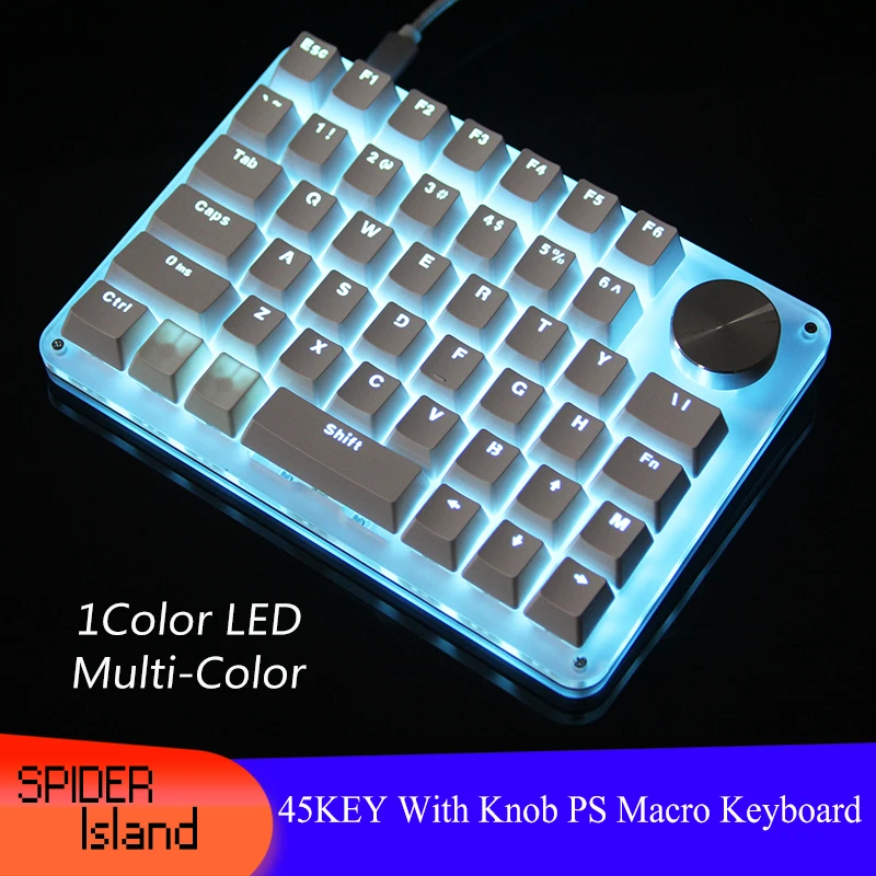 45 Keys Mechanical Keyboard Macropad Mini Programming Keypad For Ps ...