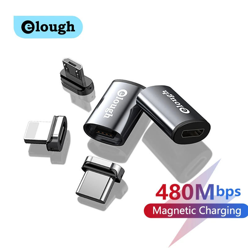 Elough Otg Adapter Micro Usb To Type C Adapter Magnetic Plug For Iphone ...