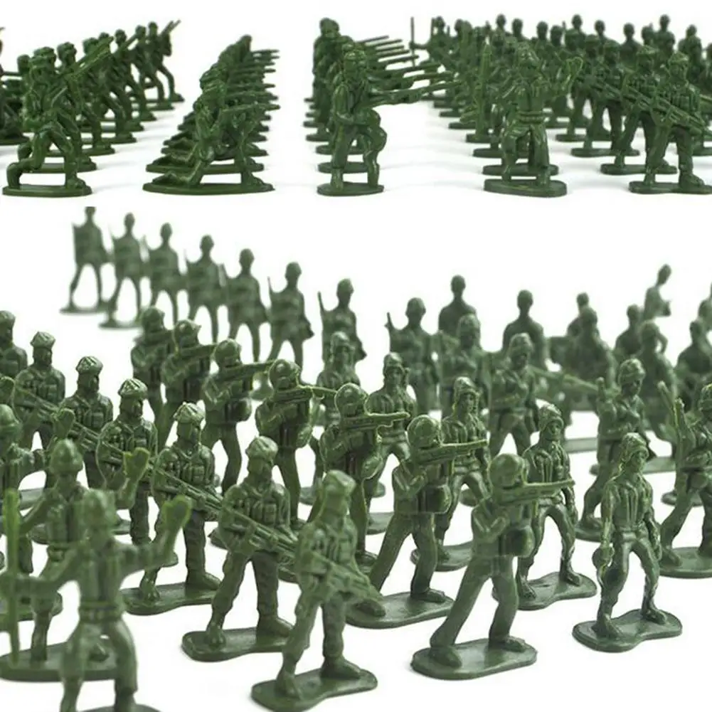 100pcs Mini Classic Military Soldiers Figures Models Playset Desk Decor ...