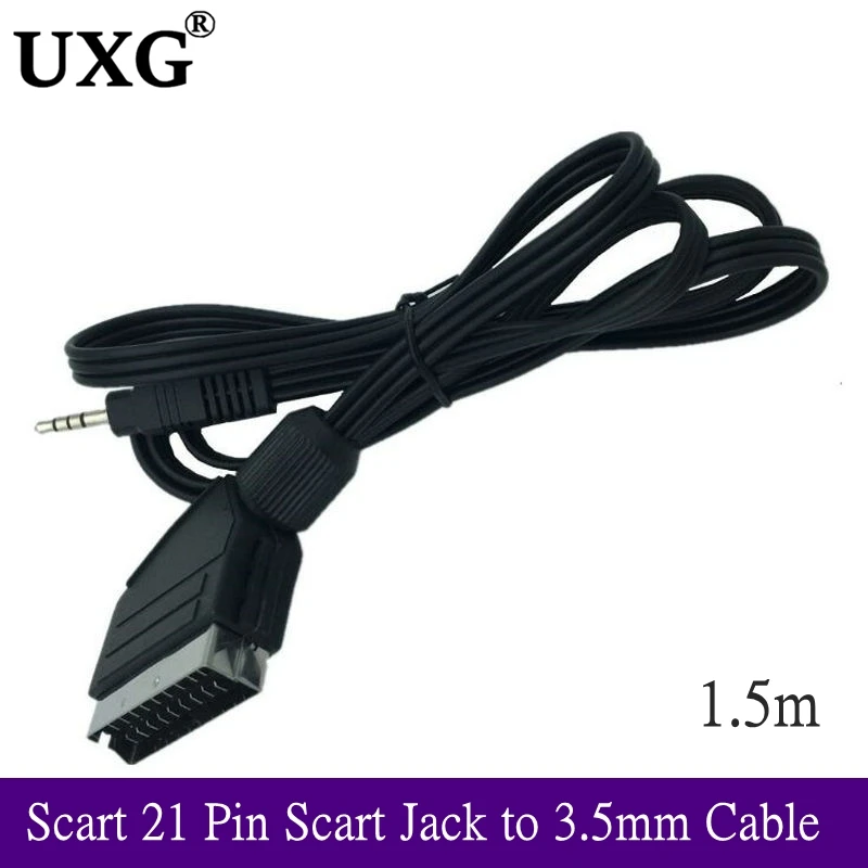 Scart Cable 21 Pin Scart Jack To 3.5mm Male Stereo Jack Full HD TV ...