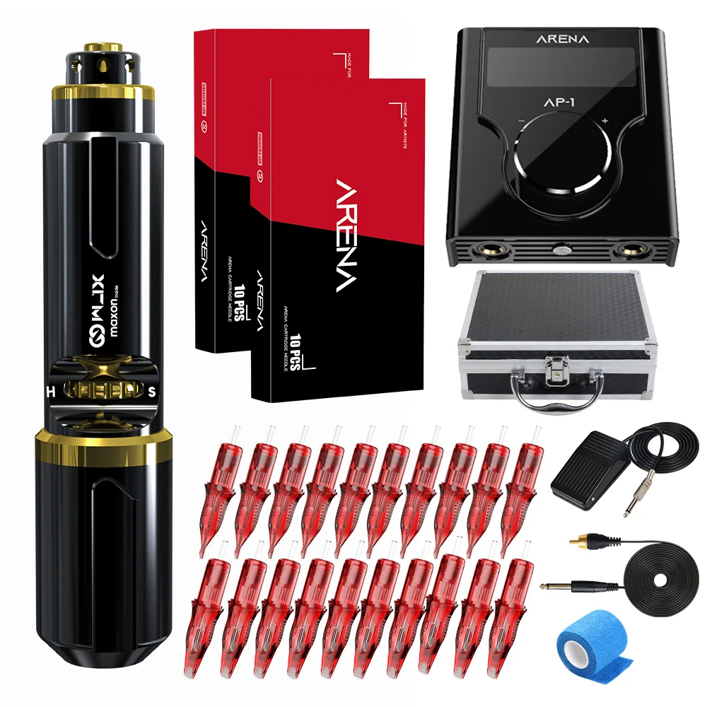 Arena-Swiss-Maxson-Motor-Tattoo-Rotary-Machine-Pen-Gun-With-LED-Dual ...