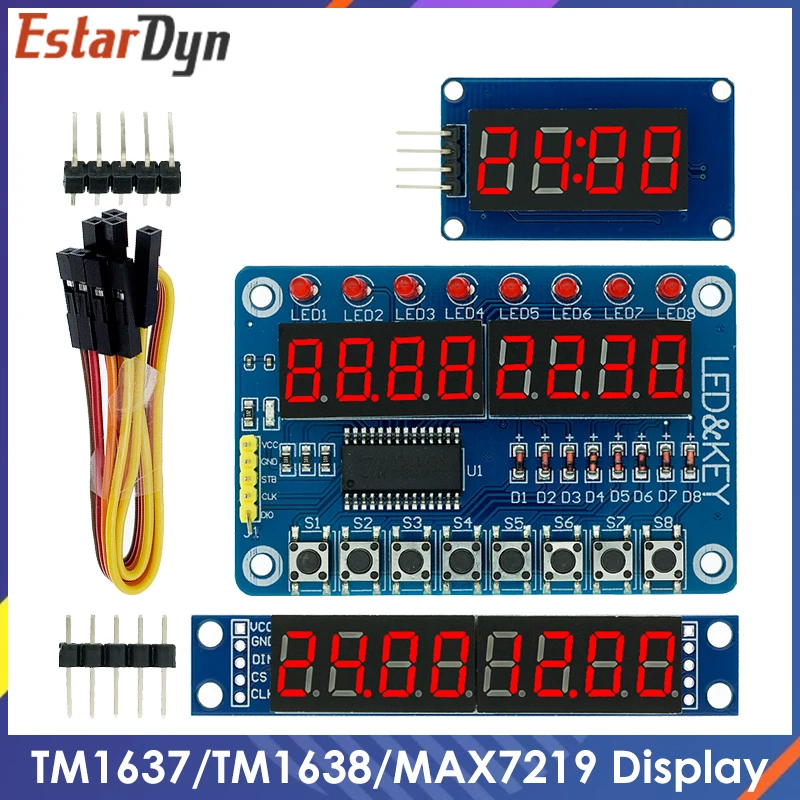 Tm1637 4 Bits/tm1638/max7219 8 Bit Digital Display Led Módulo 7 ...